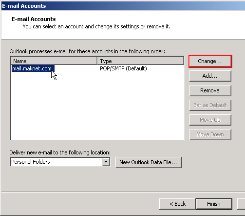 How to Configure Email Settings on Outlook | Maknet